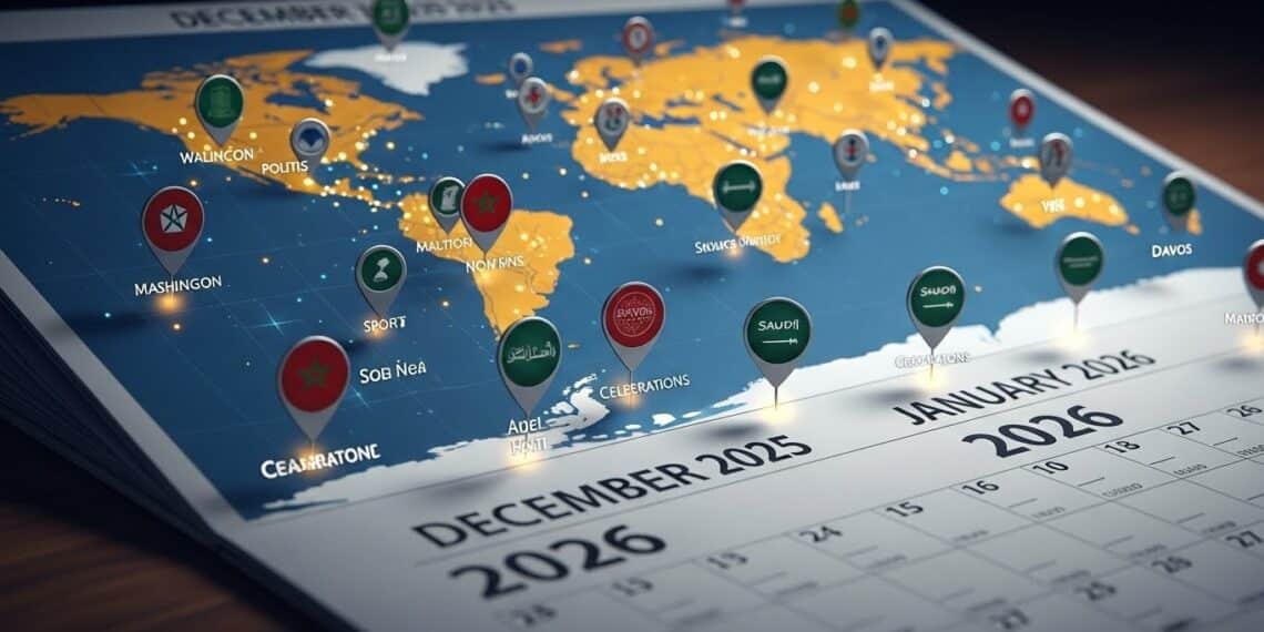 Agenda International Décembre 2025 – Janvier 2026 : Événements Clés