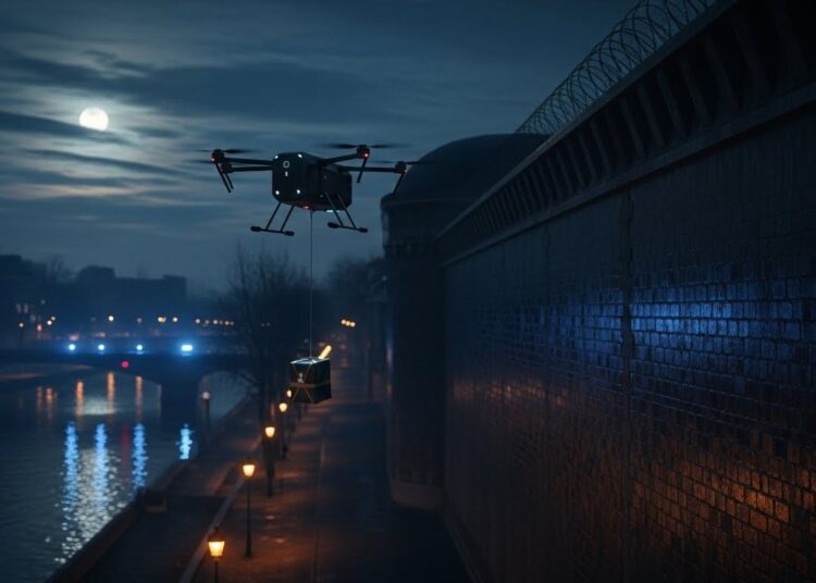 Drone en Prison : Tentative Audacieuse d’Infiltration à Nanterre
