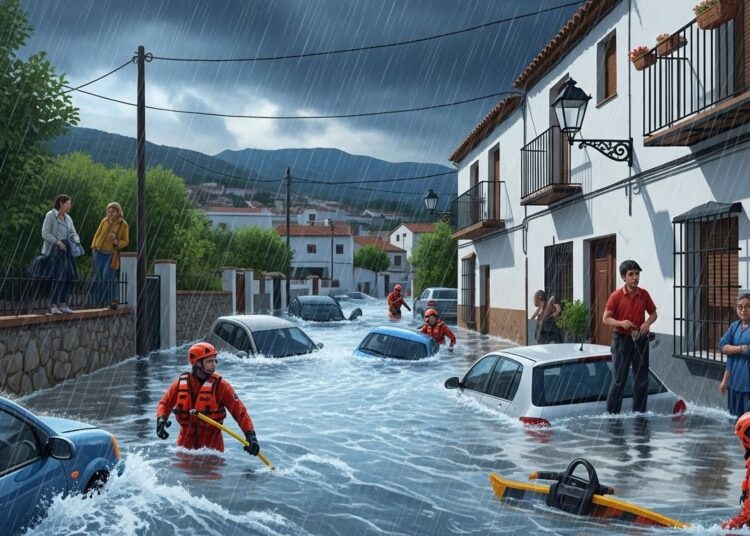 Inondations Dramatiques en Espagne : Un Mort et Deux Disparus dans le Sud