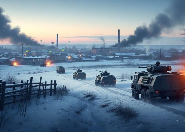 Russie Revendique Prise Myrnograd Gouliaïpolé Ukraine