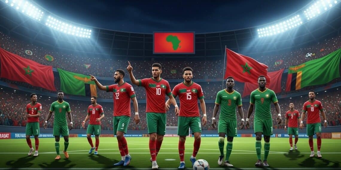 Zambie-Maroc CAN 2025 : Horaire et Chaîne TV du Match Décisif