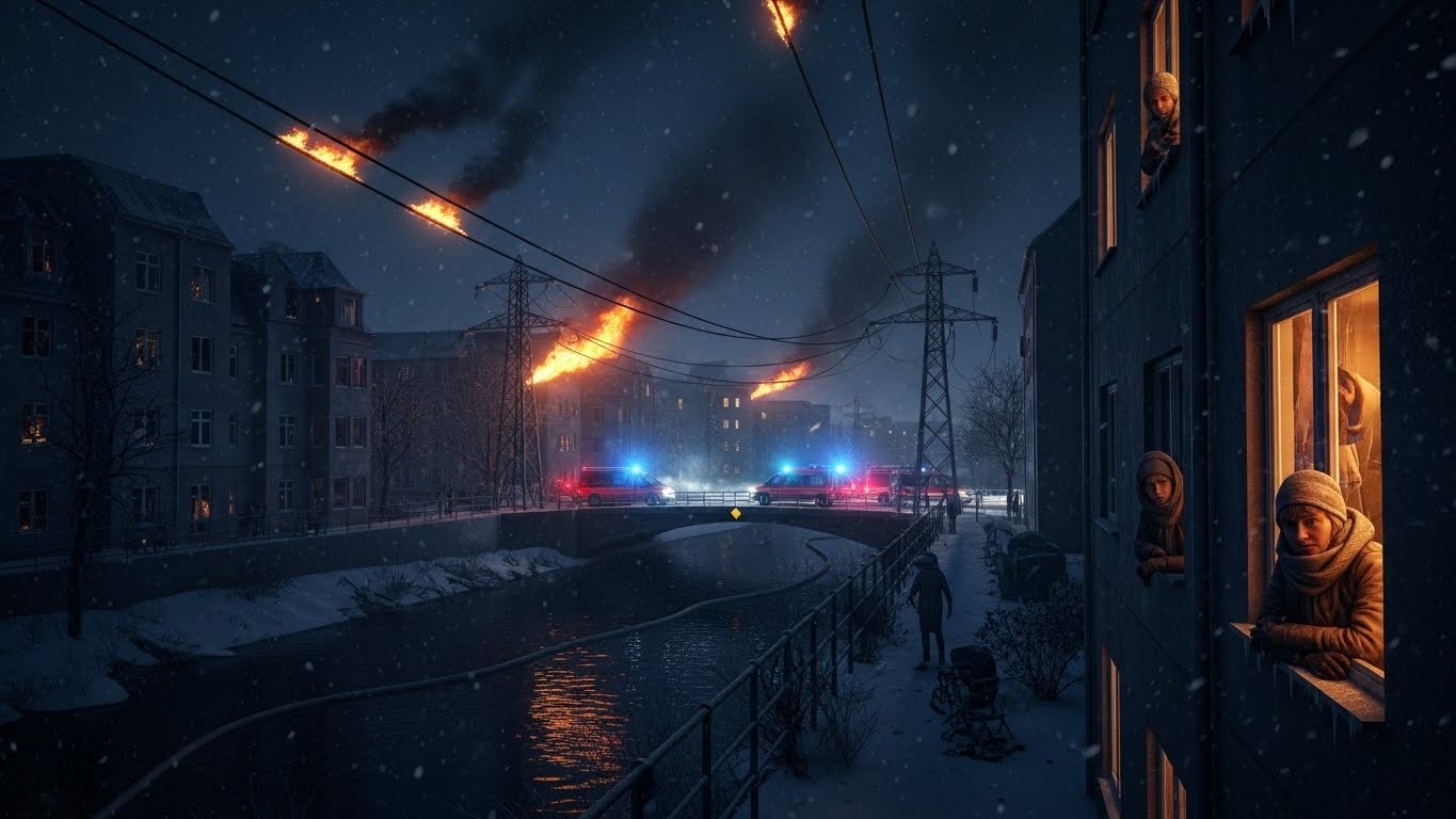 Berlin Plongée dans le Noir : Sabotage Extrémiste Suspecté