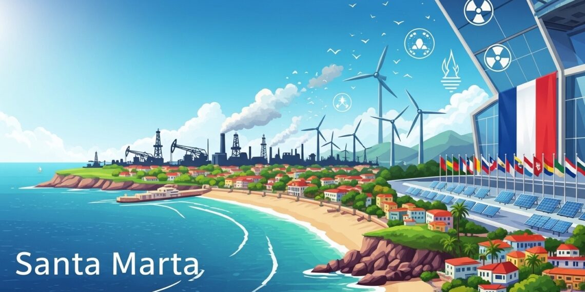 France Présente Feuille de Route Sortie Fossiles à Santa Marta