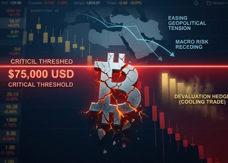 Bitcoin Sous 75 000 $ : Le Commerce de Dévaluation Perd de sa Vigueur