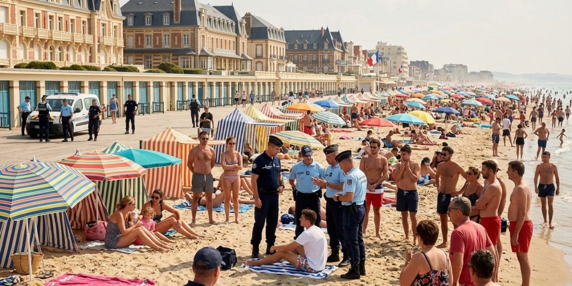 Deauville Sous Tension : Menace Antisémite et Interpellation sur la Plage