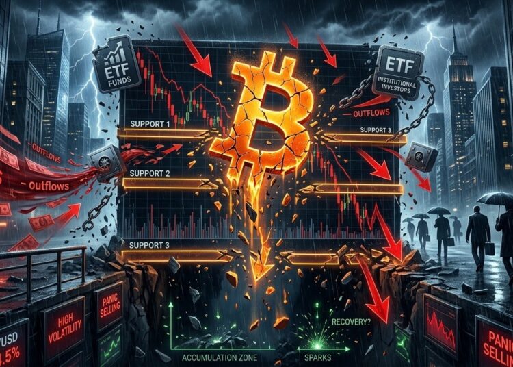 Bitcoin en Correction : Manque d’Entrées pour Confirmer le Fond