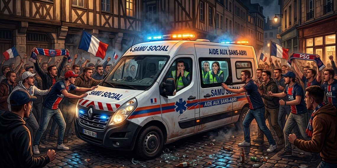 Rouen : Émeutiers Attaquent Samu Social Après Victoire PSG